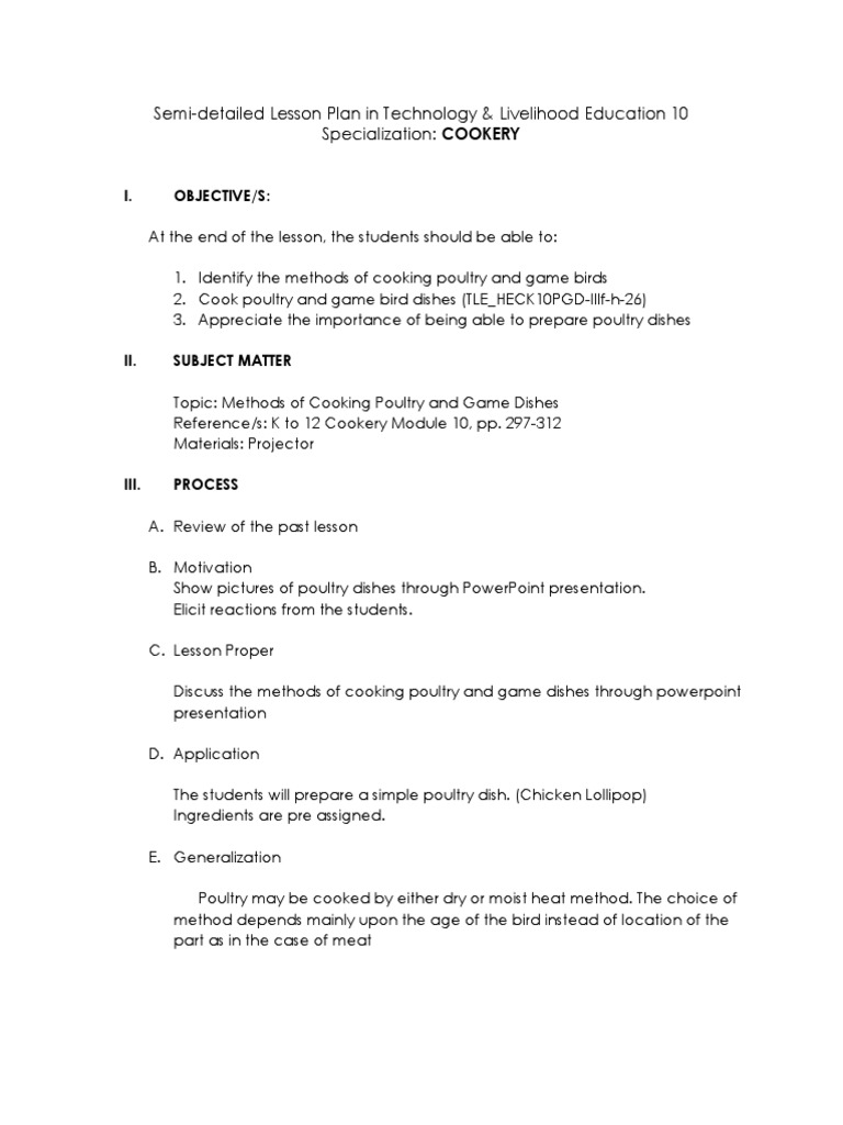 Lesson Plan in Technology-10 | PDF