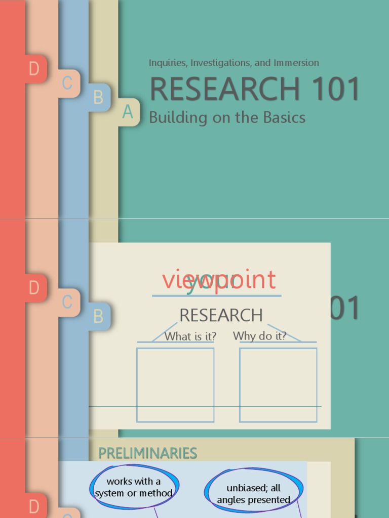 Research 101 Building On The Basics | PDF | Quantitative Research ...
