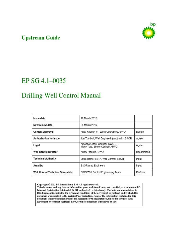 EP SG 4 3-0035 Drilling Well Control Manual PDF | PDF | Geotechnical ...