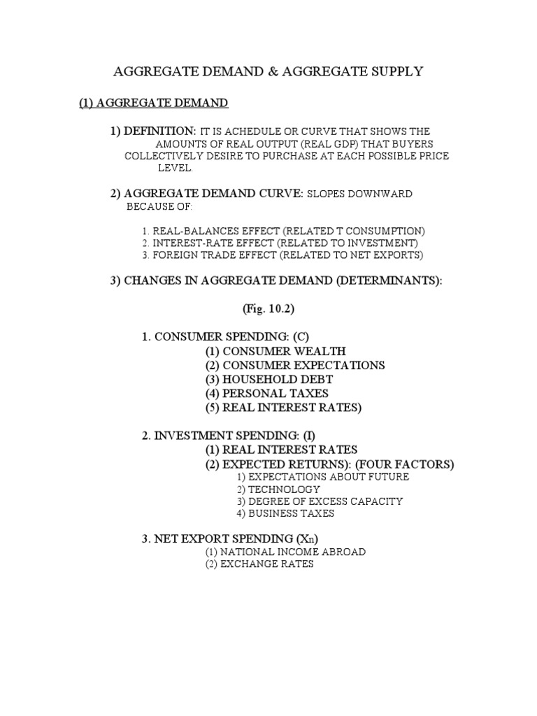 Understanding Aggregate Demand Dynamics | PDF | Aggregate Demand | Long Run And Short Run