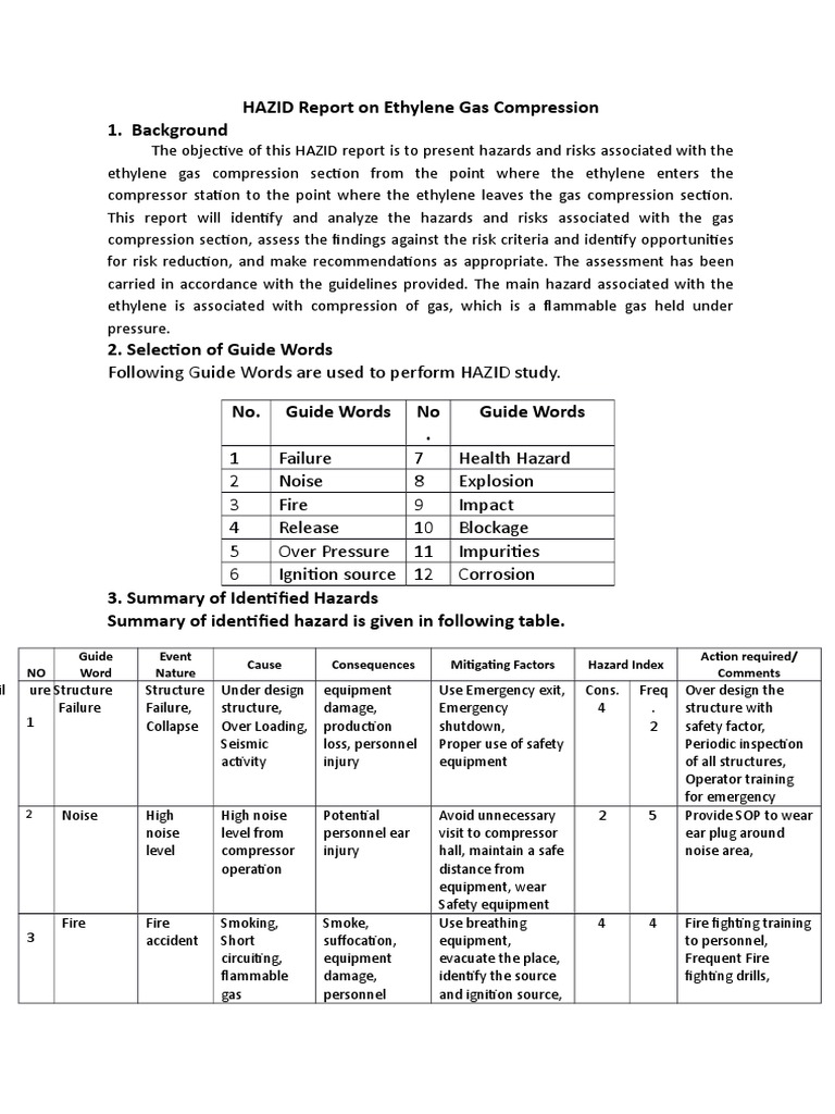 HAZID | PDF | Hazards | Explosion