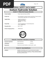 UN1824 Sodium Hydroxide Safety Data Sheet | PDF | Sodium Hydroxide ...