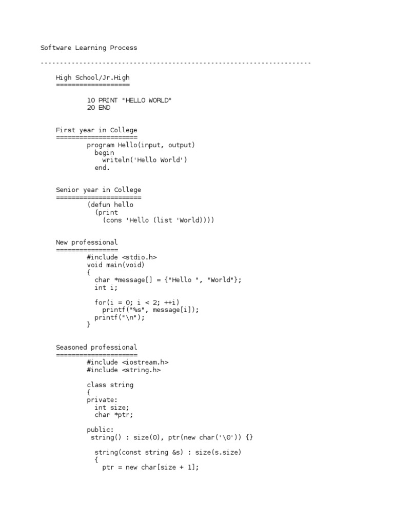 Software Learning Process | PDF | Software Engineering | Notation