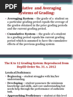 Deped K To 12 Grading System | PDF | Educational Stages | Educational ...