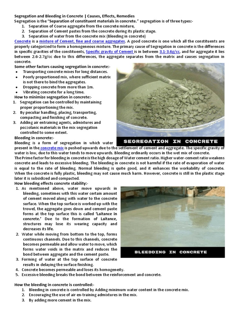 Concrete Mixture of Cement, Fine and Coarse Aggregates Specific Gravity ...