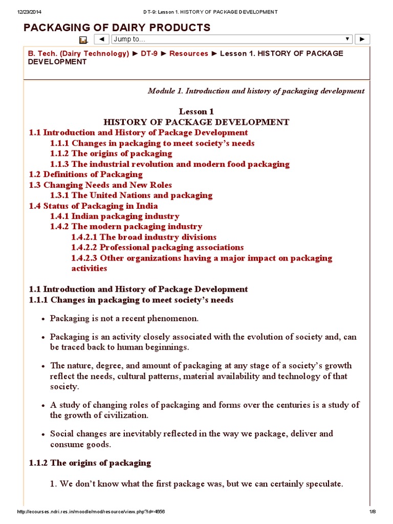 The Evolution of Packaging: A History of Changing Needs and New Roles ...