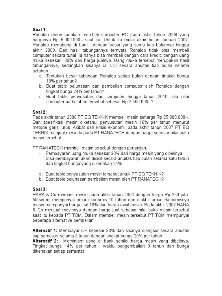 Contoh Soal DP | PDF