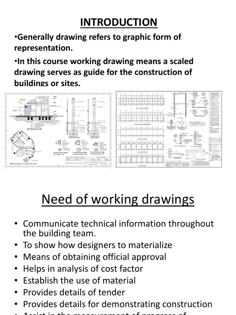 Working Drawings: A Comprehensive Guide | PDF | Drawing
