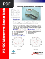 HB100 Microwave Sensor Module Datasheet | PDF | Microwave | Sensor