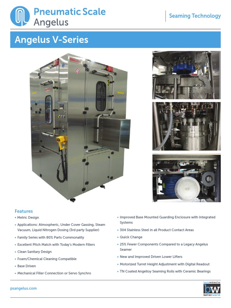 Angelus V Overview Brochure 0875 | PDF | Machines | Manufactured Goods