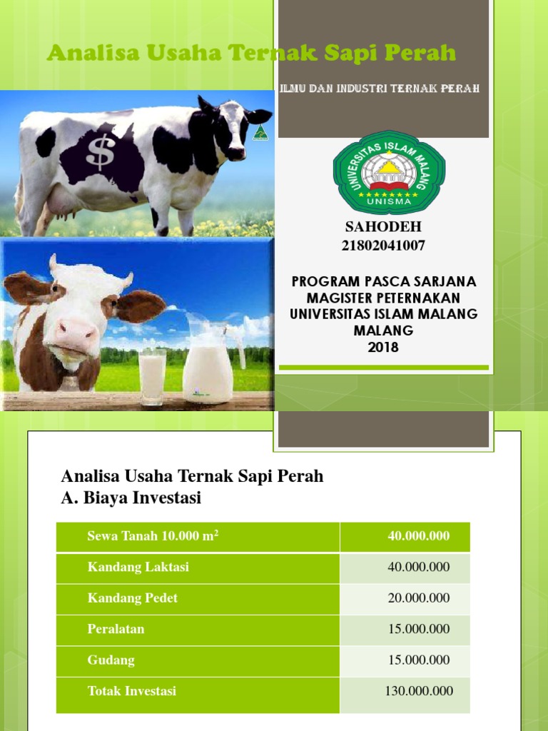 Ternak Sapi Perah Fix | PDF | Teknologi & Rekayasa