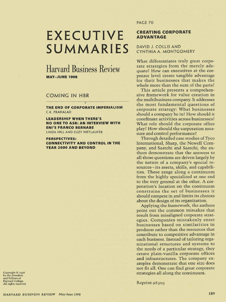 Newell Company Corporate Strategy | PDF | Value Chain | Strategic ...