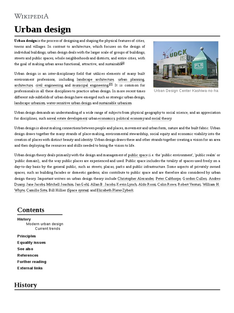 Urban Design Pdf Urban Design Urbanization