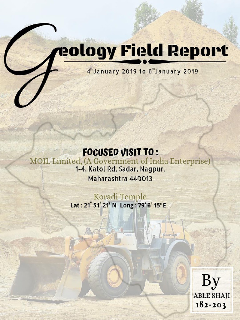 Geological Field Report - Able Shaji-1 | PDF | Minerals | Rocks