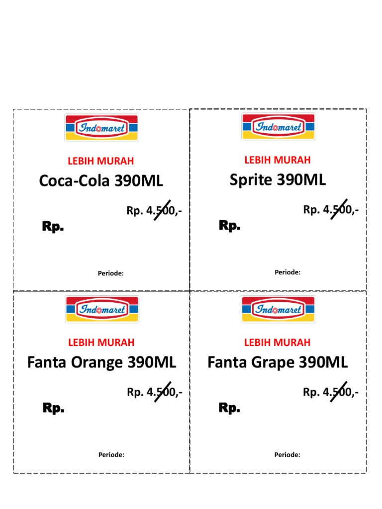 Wobbler Indomaret - Sample | PDF