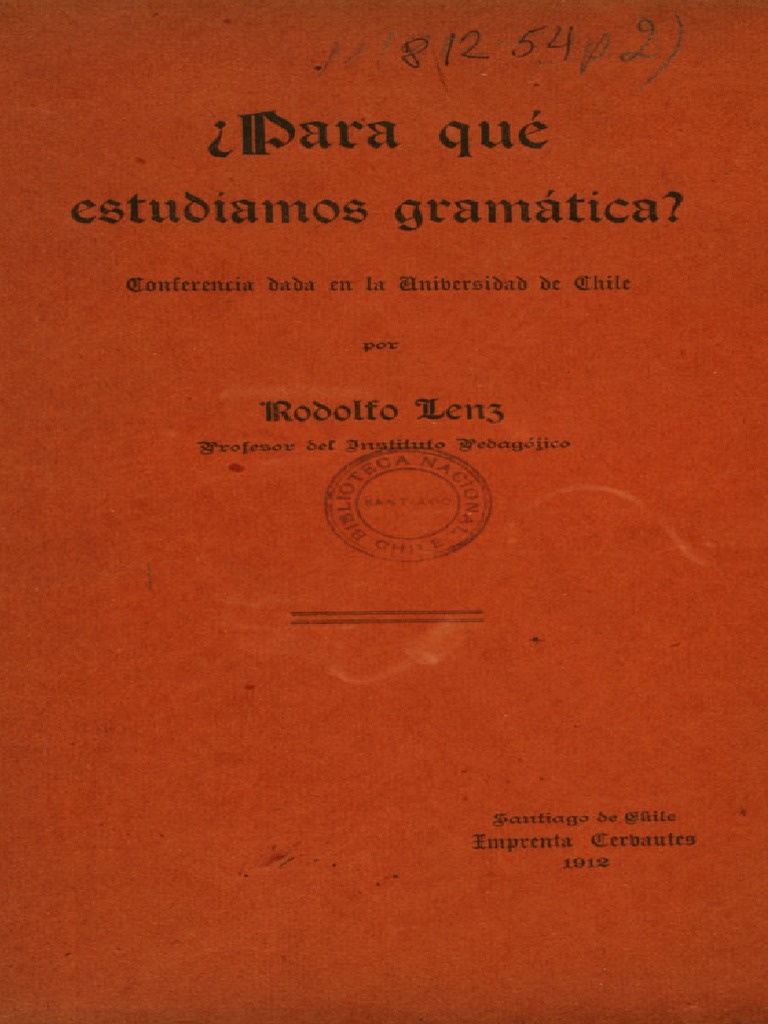 Para Que Estudiar Gramatica PDF | PDF | Los símbolos | Lingüística