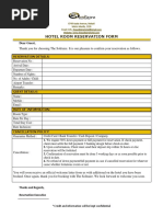 Group Rooming List Example PDF | PDF