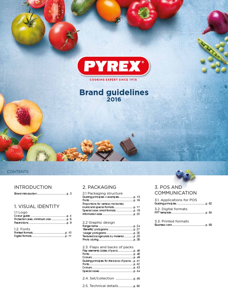 Pyrex Brand and Pack Guidelines EN Jan2017 PDF | PDF | Logos | Brand