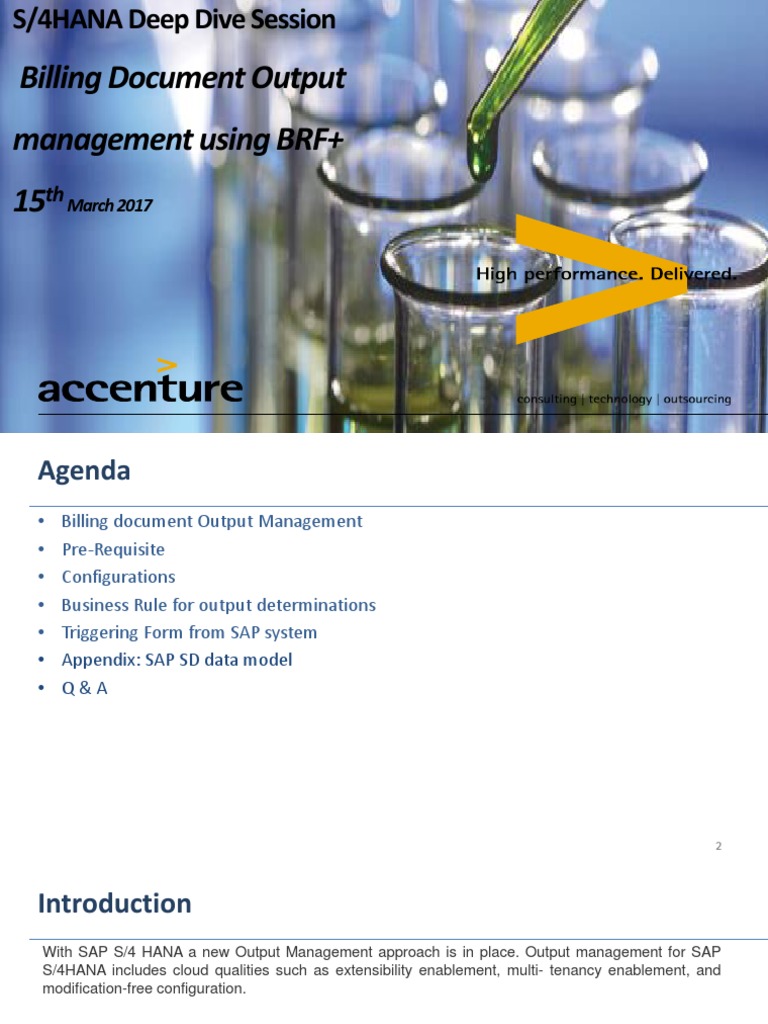 Billing Document Output Management Using BRF+ 15: March 2017 | PDF | Sap Se | Software Engineering