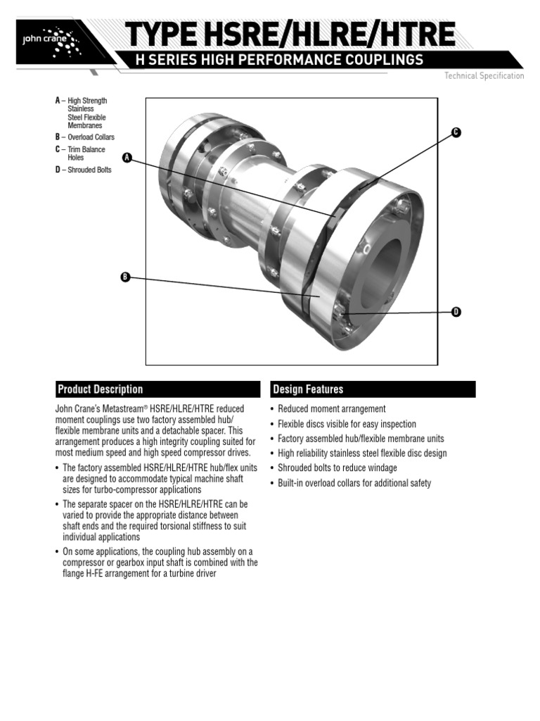 John Crane Coupling | PDF | Torque | Pump