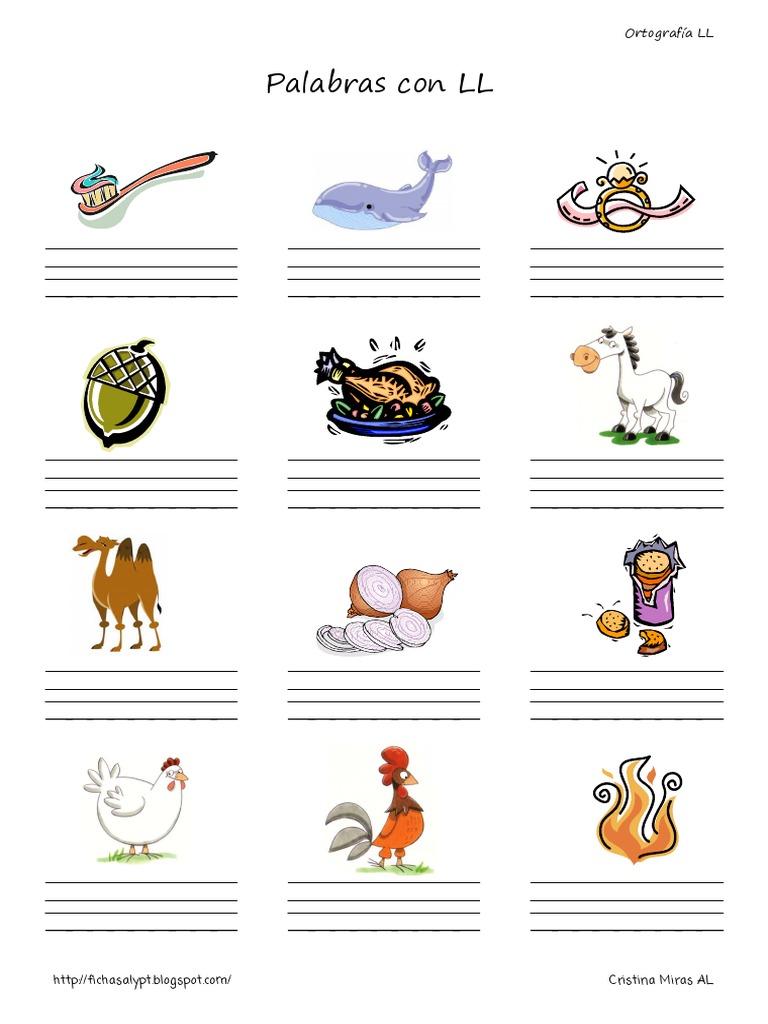 Palabras Con LL PDF | PDF