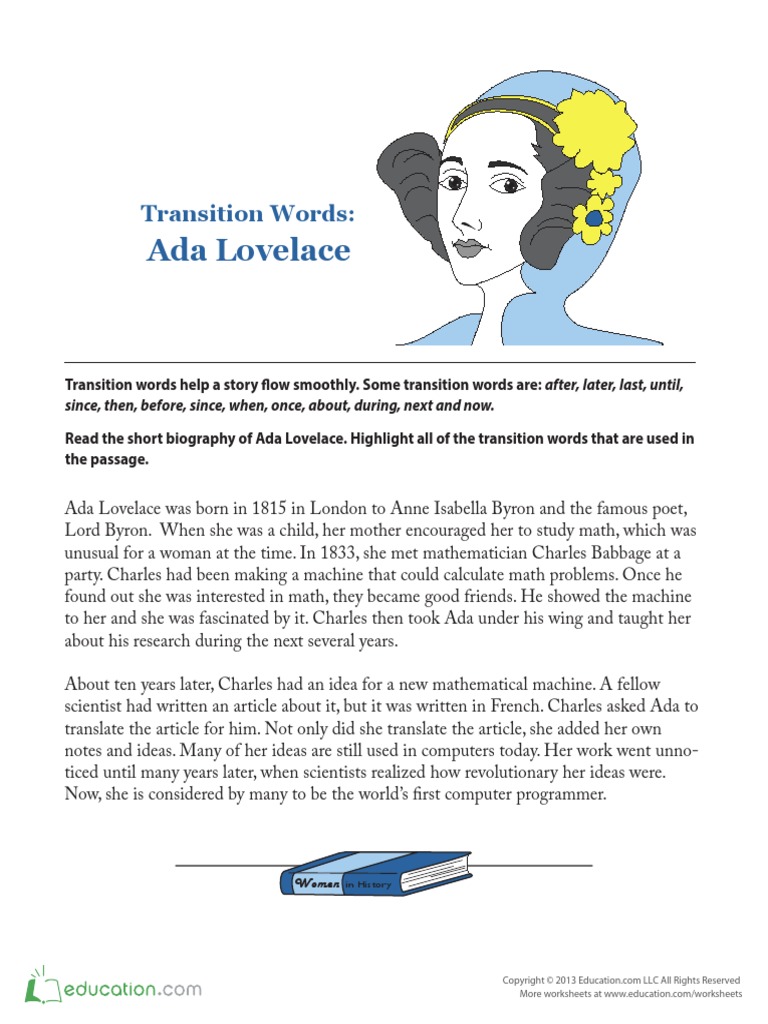 Ada Lovelace Biography | PDF