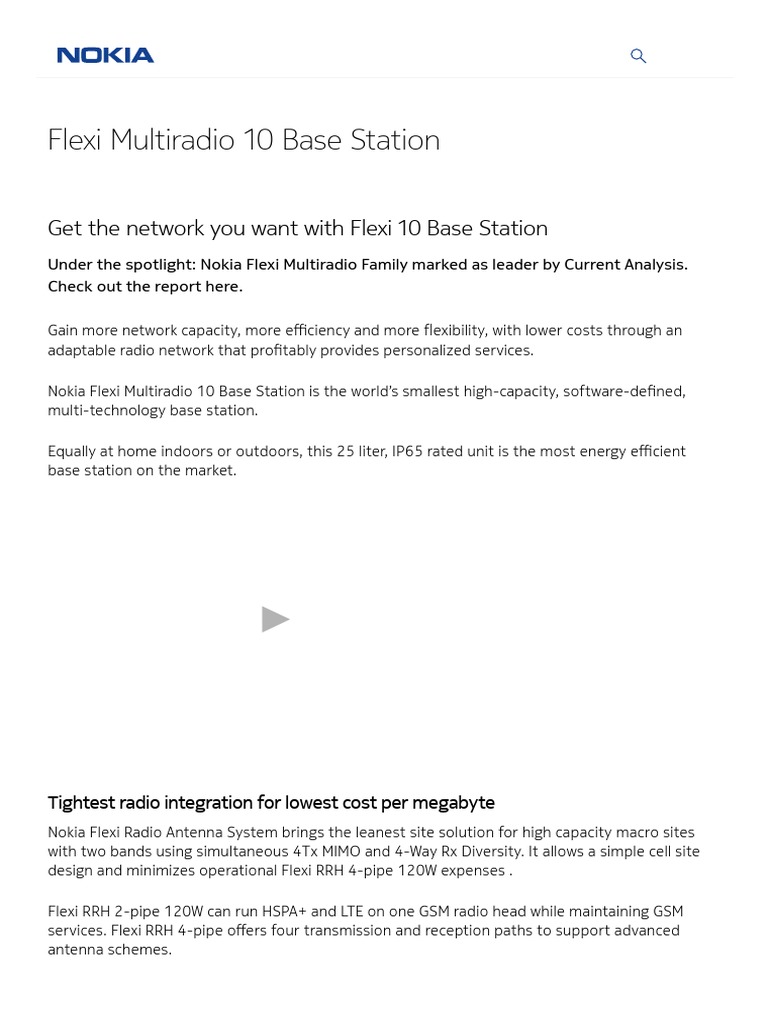 Multiradio 10 Base Station | PDF | 4 G | Lte (Telecommunication)