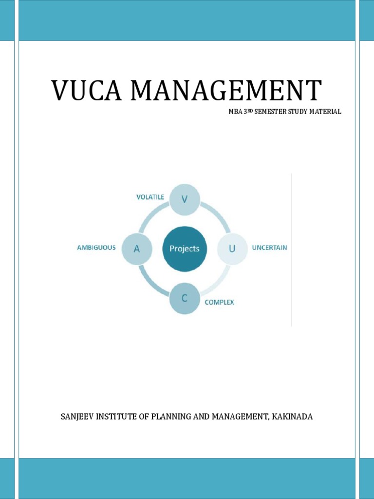 Vuca Management: Sanjeev Institute Of Planning And Management, Kakinada ...
