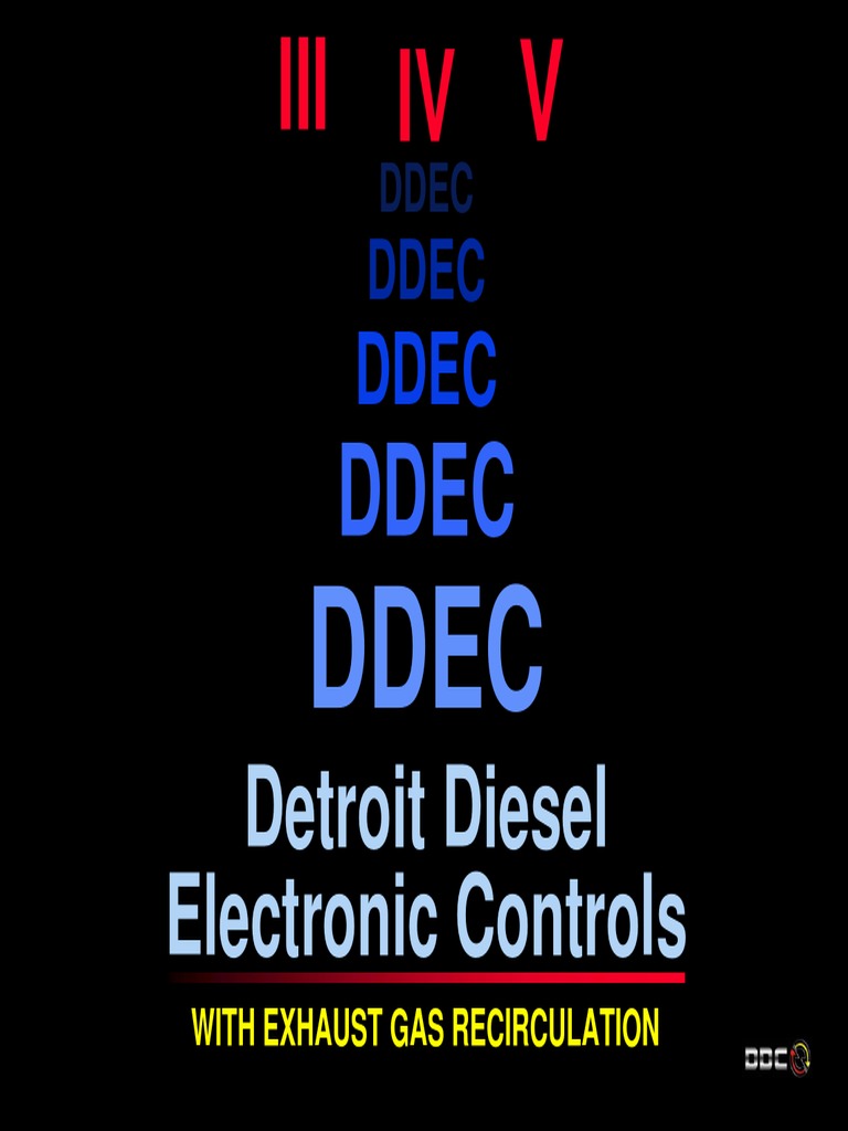 Ddec III IV V Class PDF | PDF | Turbocharger | Fuel Injection