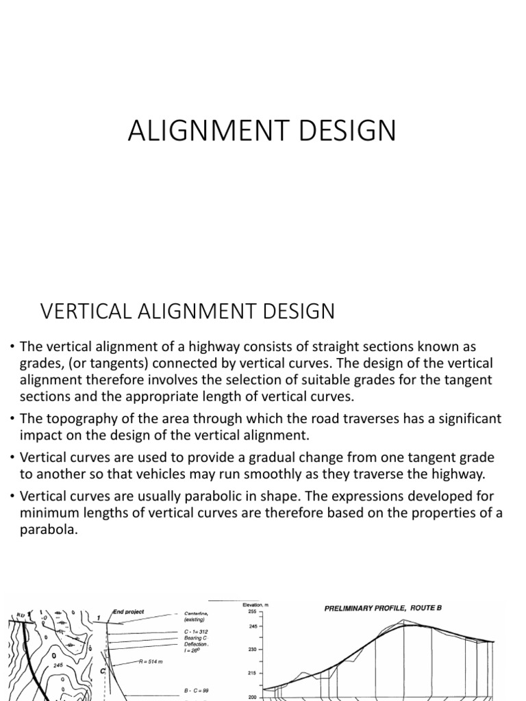 Vertical Alignment Design | PDF | Transportation Engineering | Transport