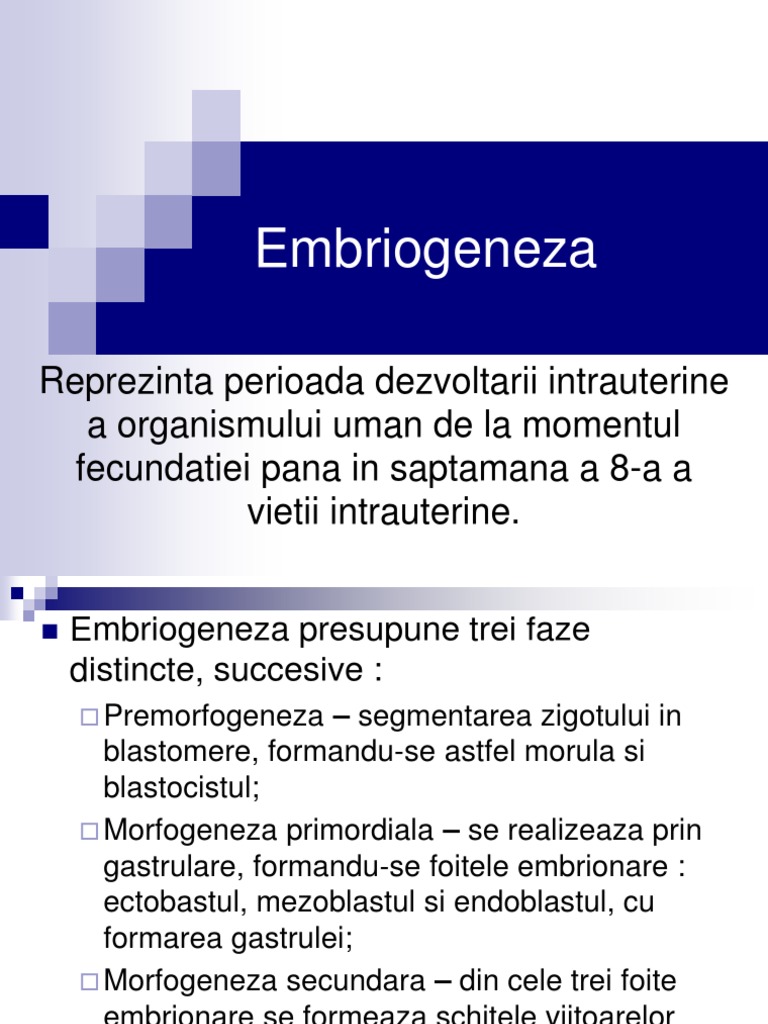 Embriogeneza