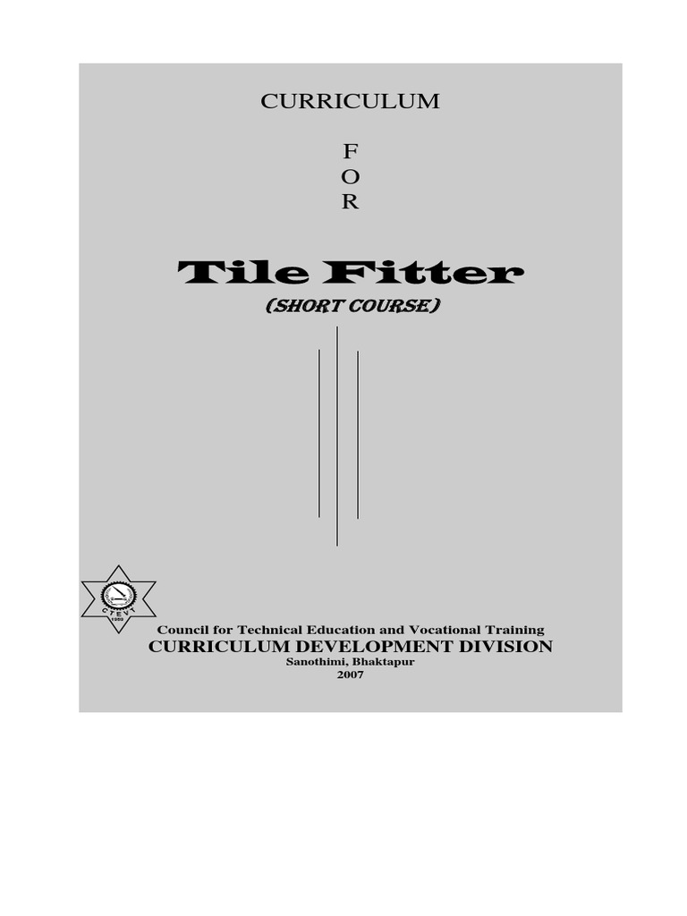 Curriculum Tile Fitter - Final PDF | PDF | Tile | Curriculum