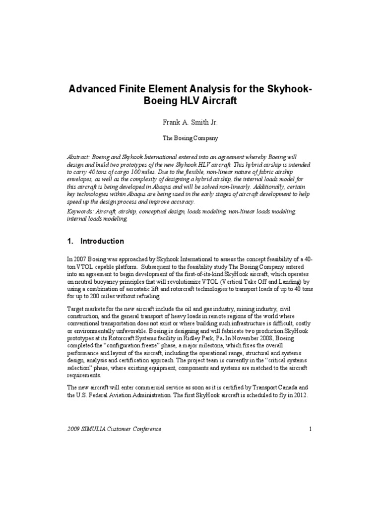 Boeing Airframe Analysis | PDF | Aircraft | Airship