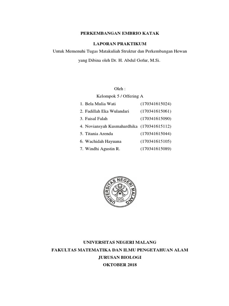 Tahapan Perkembangan Embrio Katak | PDF | Kajian Bahasa Asing ...