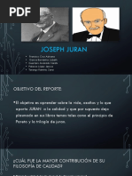 Biografía y Aportes de Joseph Juran | PDF | Calidad (comercial) | Business