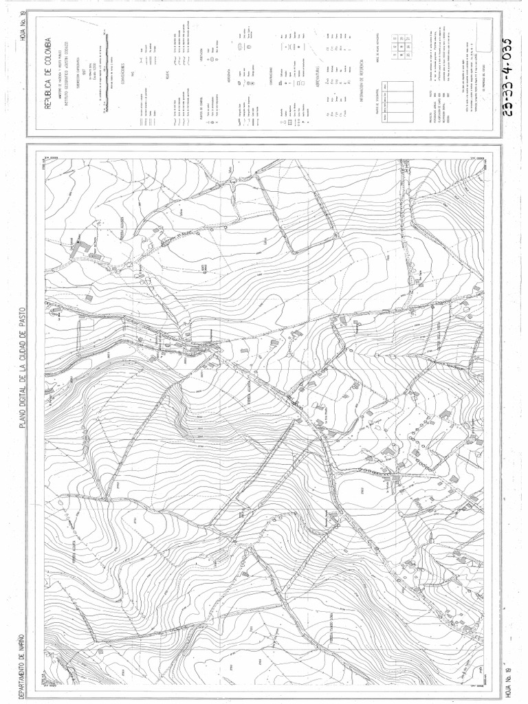 Pasto - Plano Urbano Plancha 19 (1997) PDF | PDF