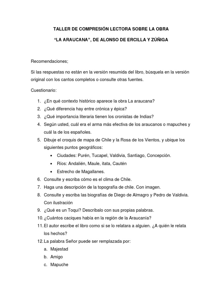 La Araucana | PDF | Chile