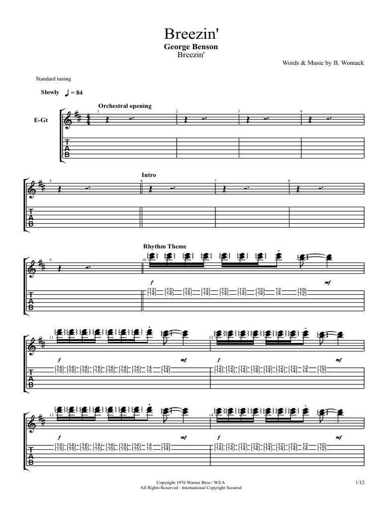 Benson Breezin | PDF | Jazz | African American Music