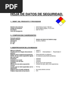 MSDS Nitrogeno Praxair | PDF | Oxígeno | Gases