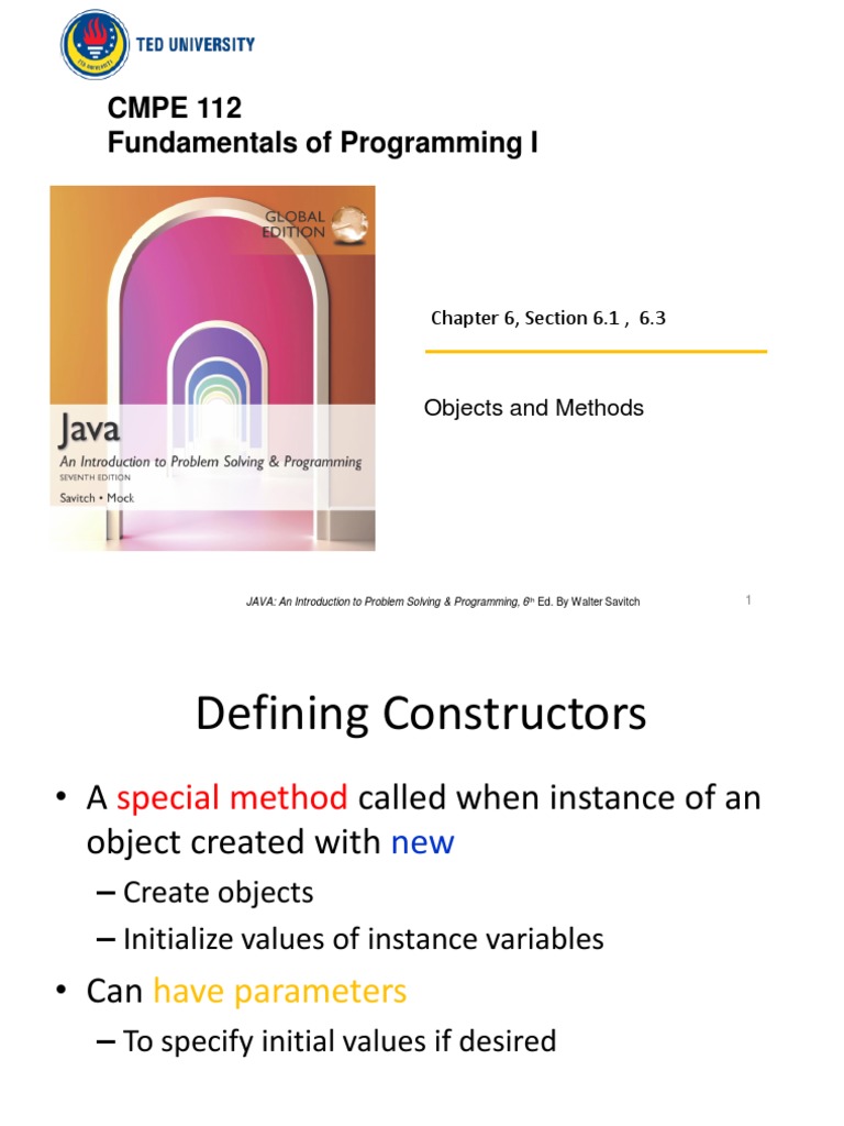 Java Objects and Methods | PDF | Constructor (Object Oriented Programming) | Programming