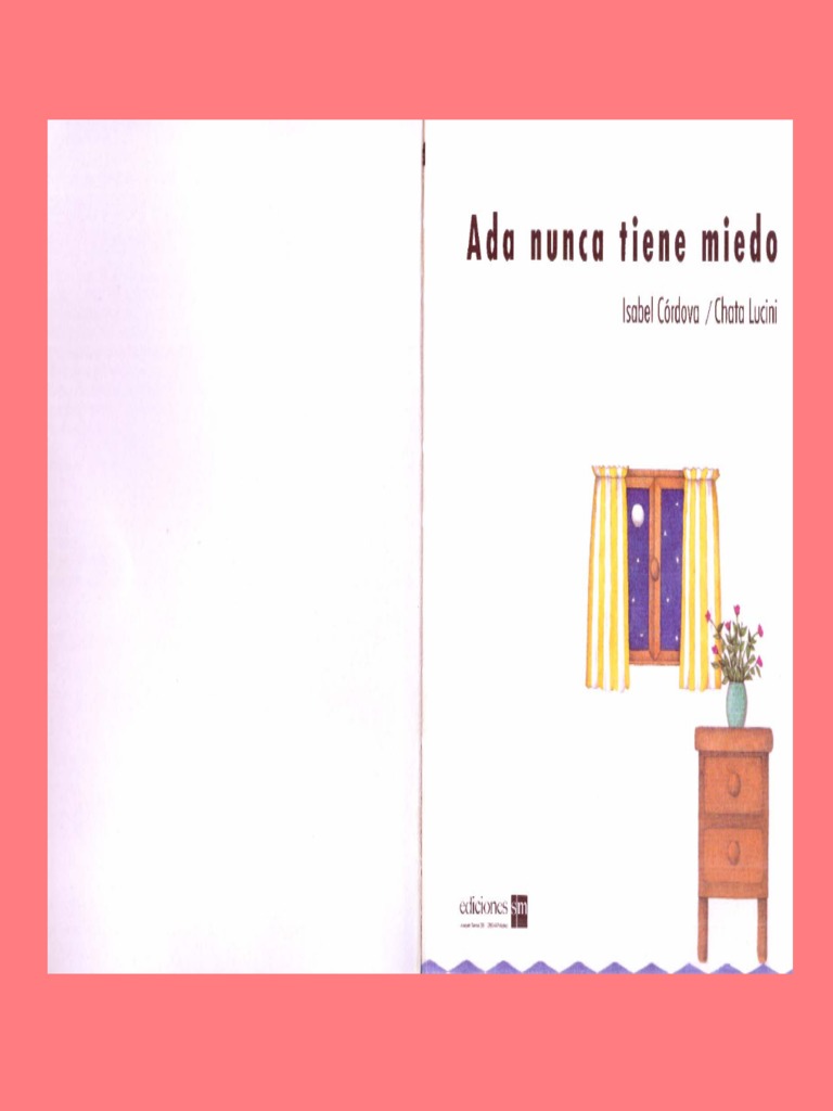 Ada Nunca Tiene Miedo Isabel Cordova PDF | PDF