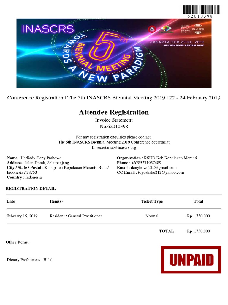 ConferenceInvoice | PDF