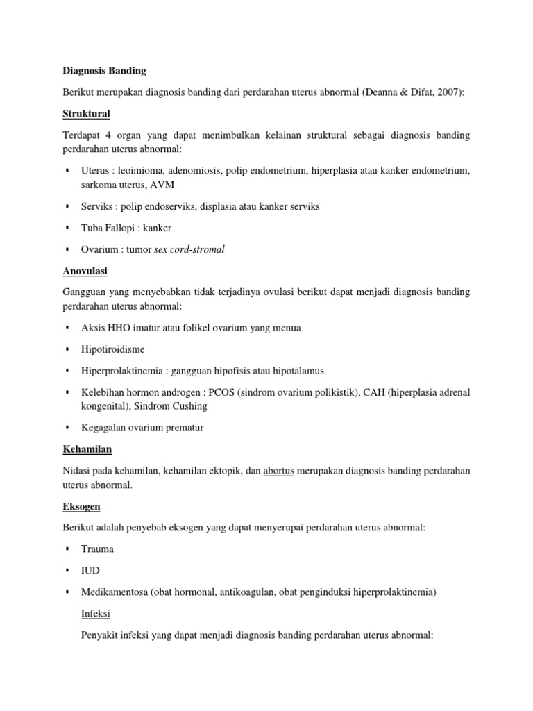 Diagnosis Banding PUA | PDF | Pengembangan Diri | Kesehatan Holistik