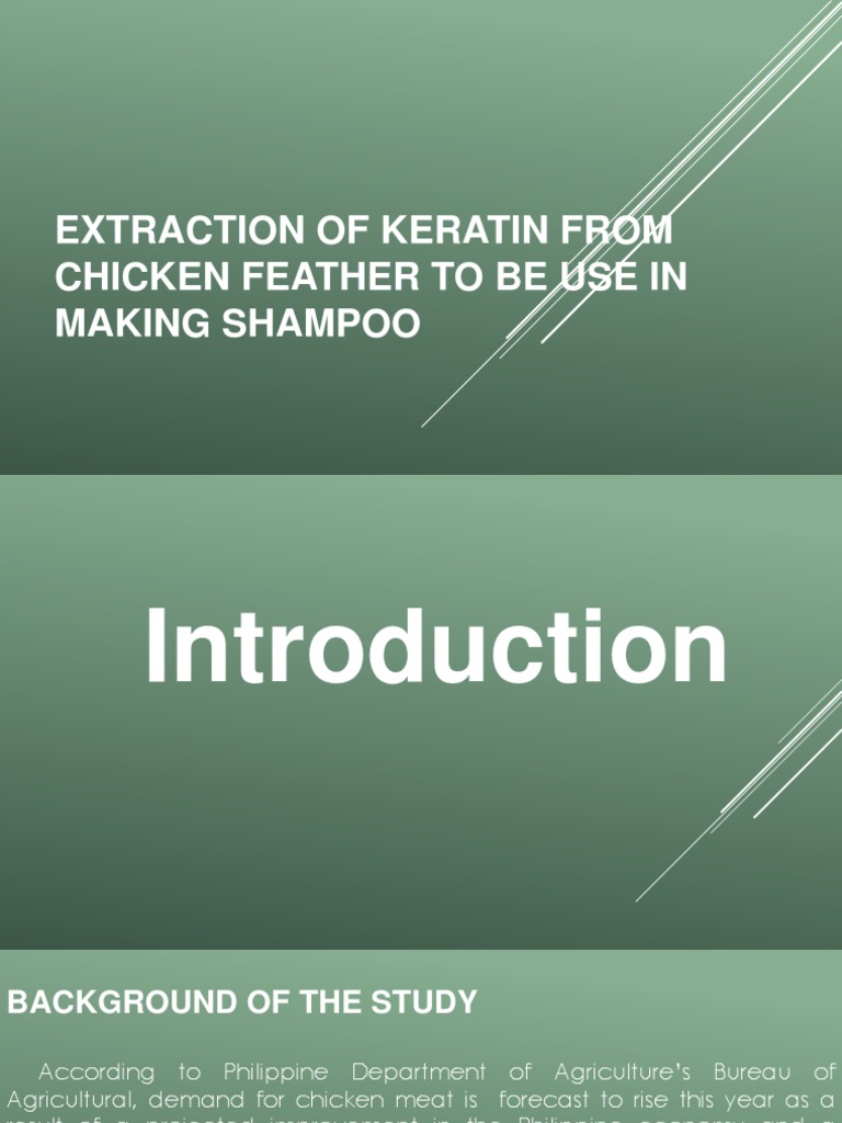 Extraction of Keratin From Chicken Feather As One | PDF | Shampoo ...