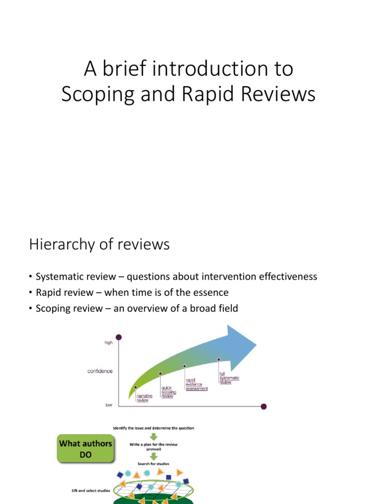 Scoping and Rapid Reviews | PDF | Systematic Review | Evidence Based ...