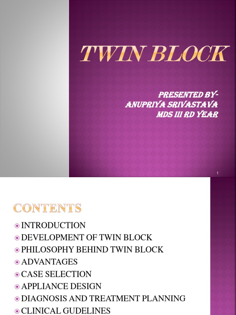 Twin Block | PDF | Orthodontics | Dentistry