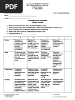 Fashion Show Rubric | PDF