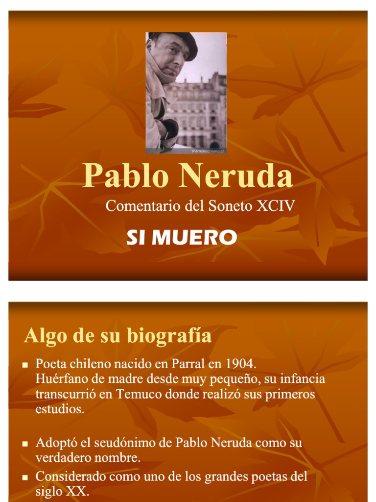 Pablo Neruda Power Point | PDF | Arte | Poesía