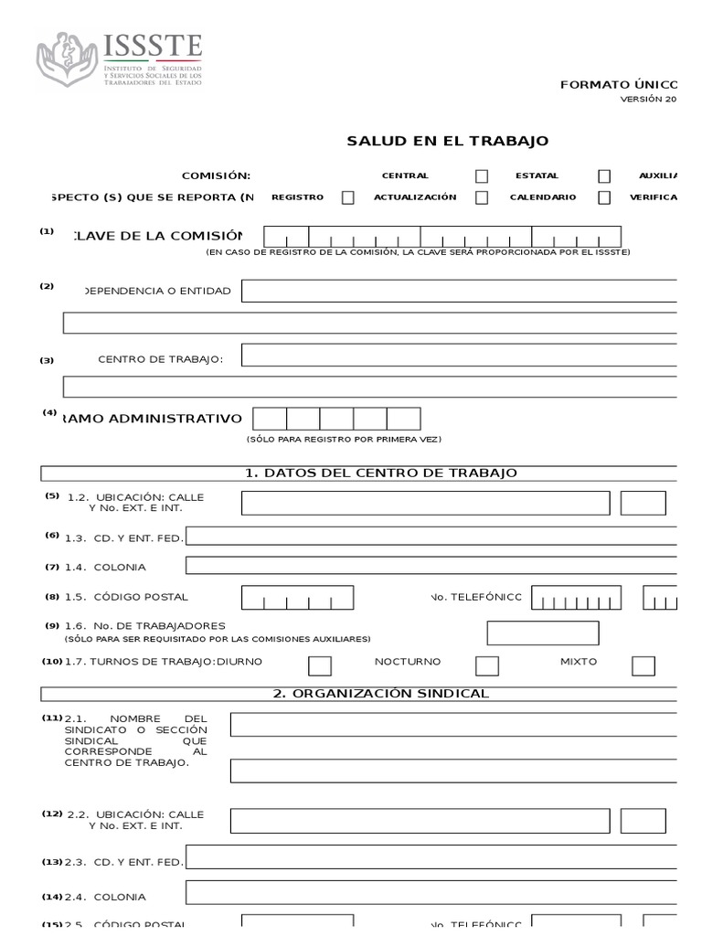 Formato Unico Issste | Bienestar | Medicina