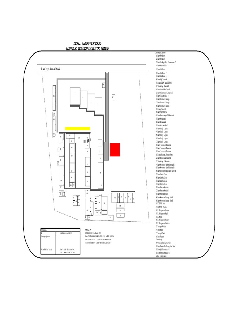 Denah Lab Patrang | PDF